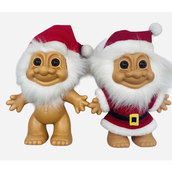 Russ | Toys | Vintage Russ Troll Santa Claus 8 Christmas Dolls Figurine ...